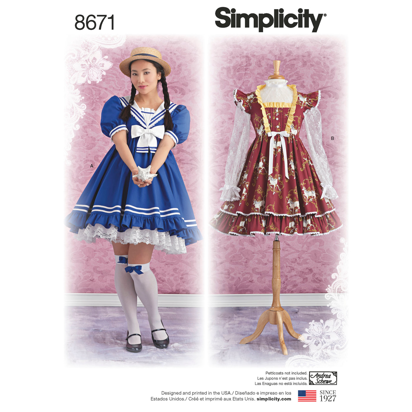 Simplicity 8671 - Women’s Lolita Costume Dresses | Sewing Patterns – My Sewing Box