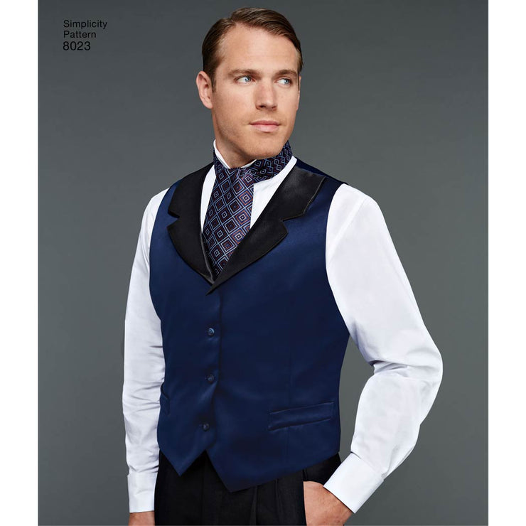 Simplicity 8023 - Boys/Men's Vest, Bow-tie, Cummerbund and Ascot ...
