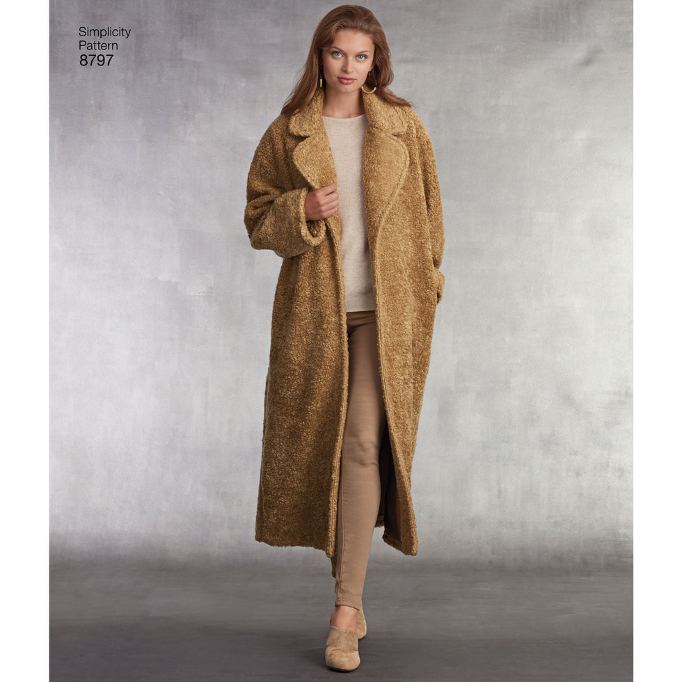 Simplicity 8797 - Misses Loose Fitting Lined Coat | Sewing Patterns ...