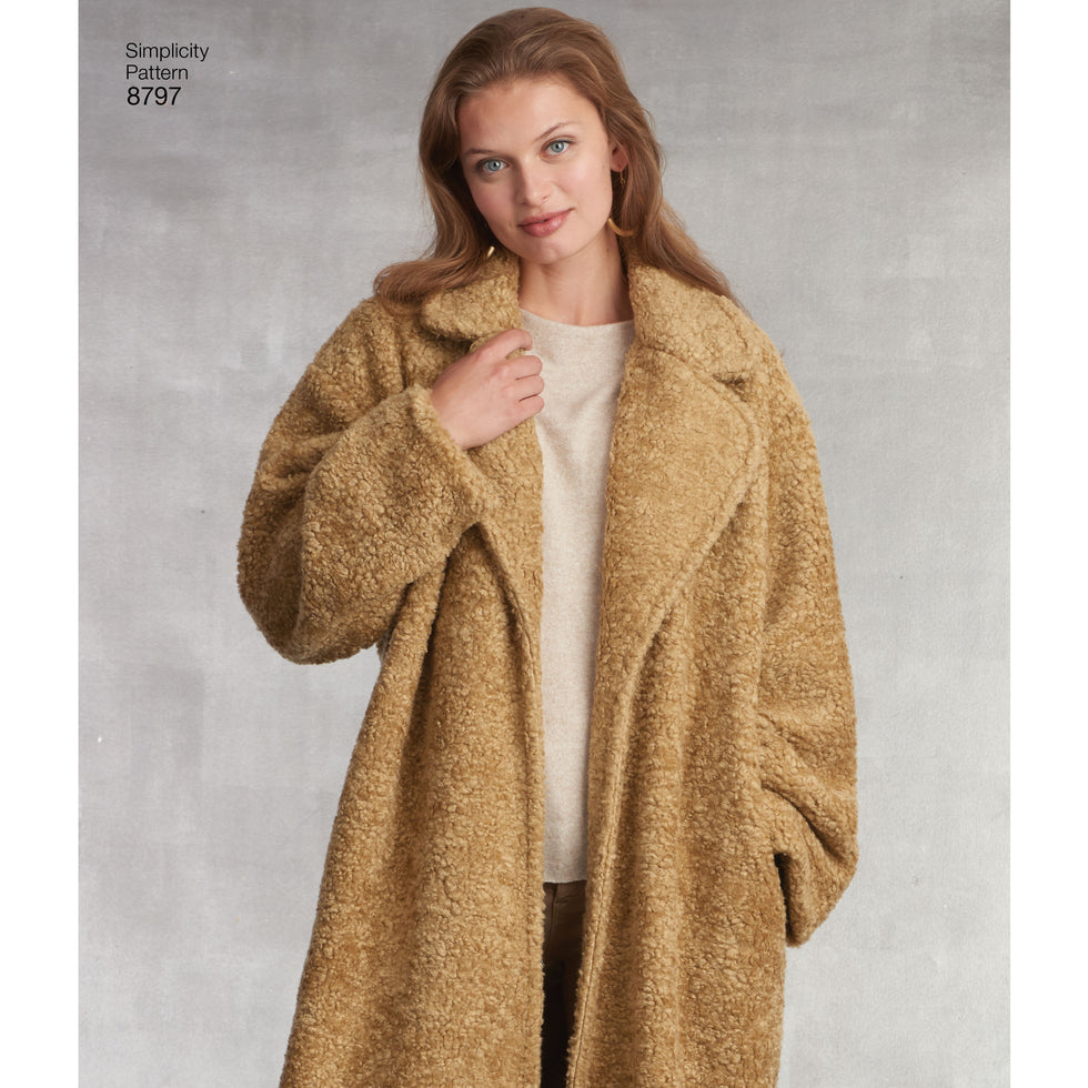 Simplicity 8797 - Misses Loose Fitting Lined Coat | Sewing Patterns ...
