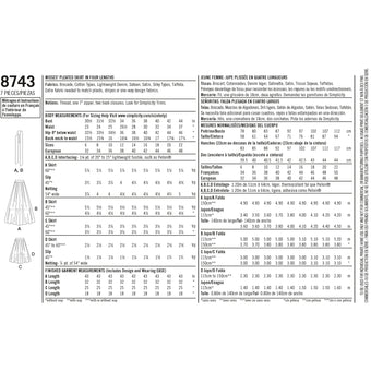 Simplicity 8743 - Women's Pleated Skirts | Sewing Pattern – My Sewing Box