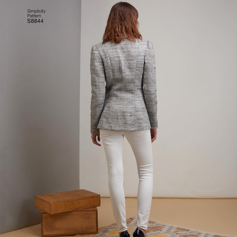 Simplicity Pattern S8844 - Misses'/ Miss Petite Unlined Blazer | Sewing ...