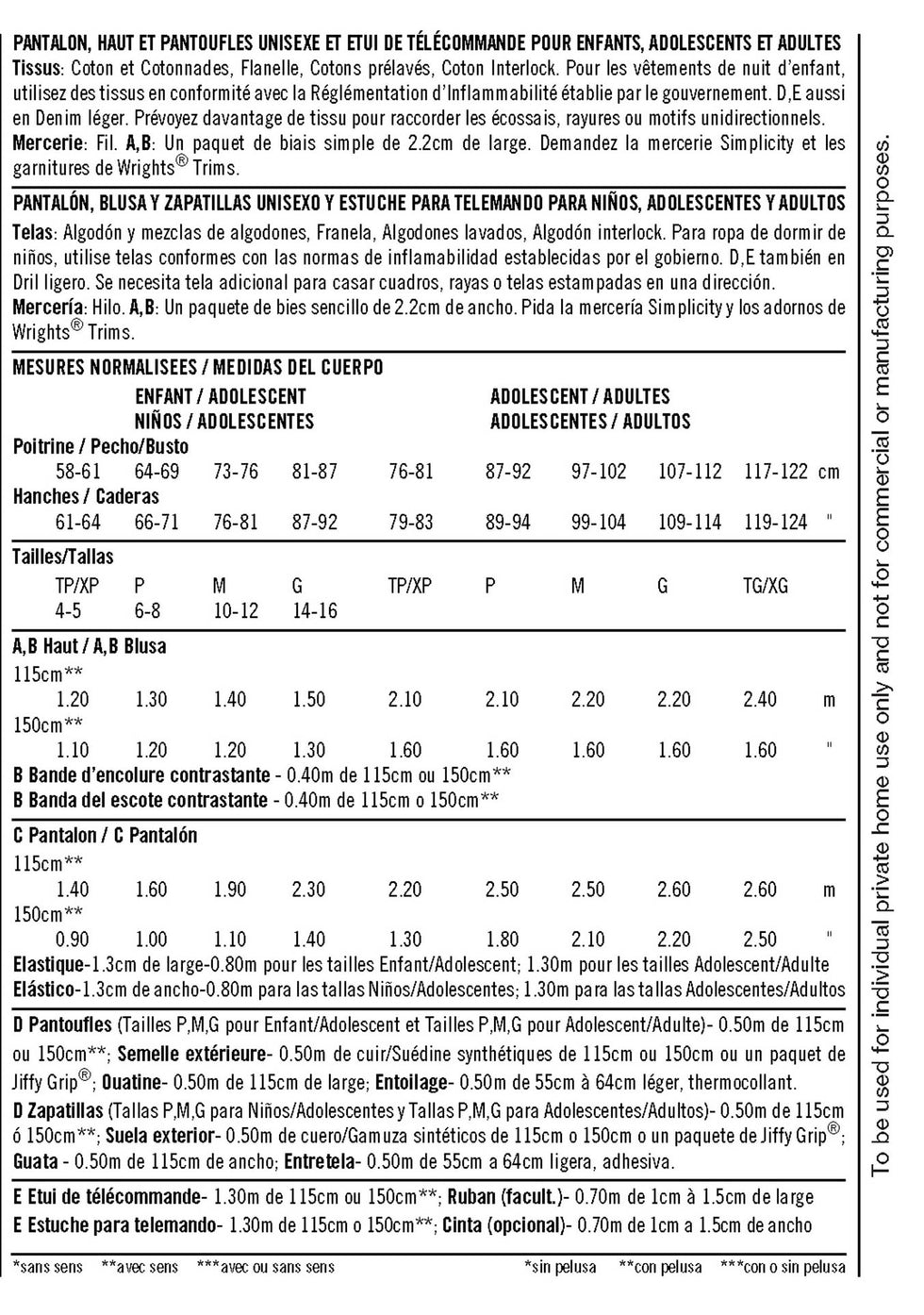 Simplicity 3935 - Women's/Men/Child Sleepwear | Sewing Patterns – My ...