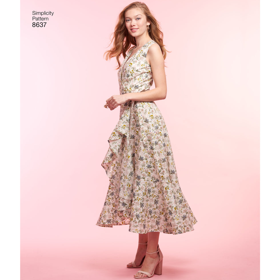 Simplicity 8637 - Women’s Wrap Dress | Sewing Patterns – My Sewing Box