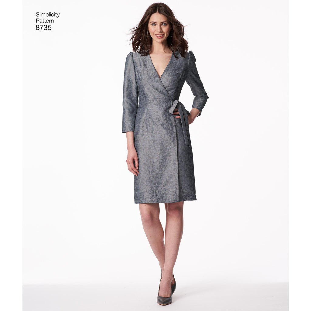 Simplicity S8735 - Women’s / Petite Women’s Wrap Dress | Sewing Pattern – My Sewing Box