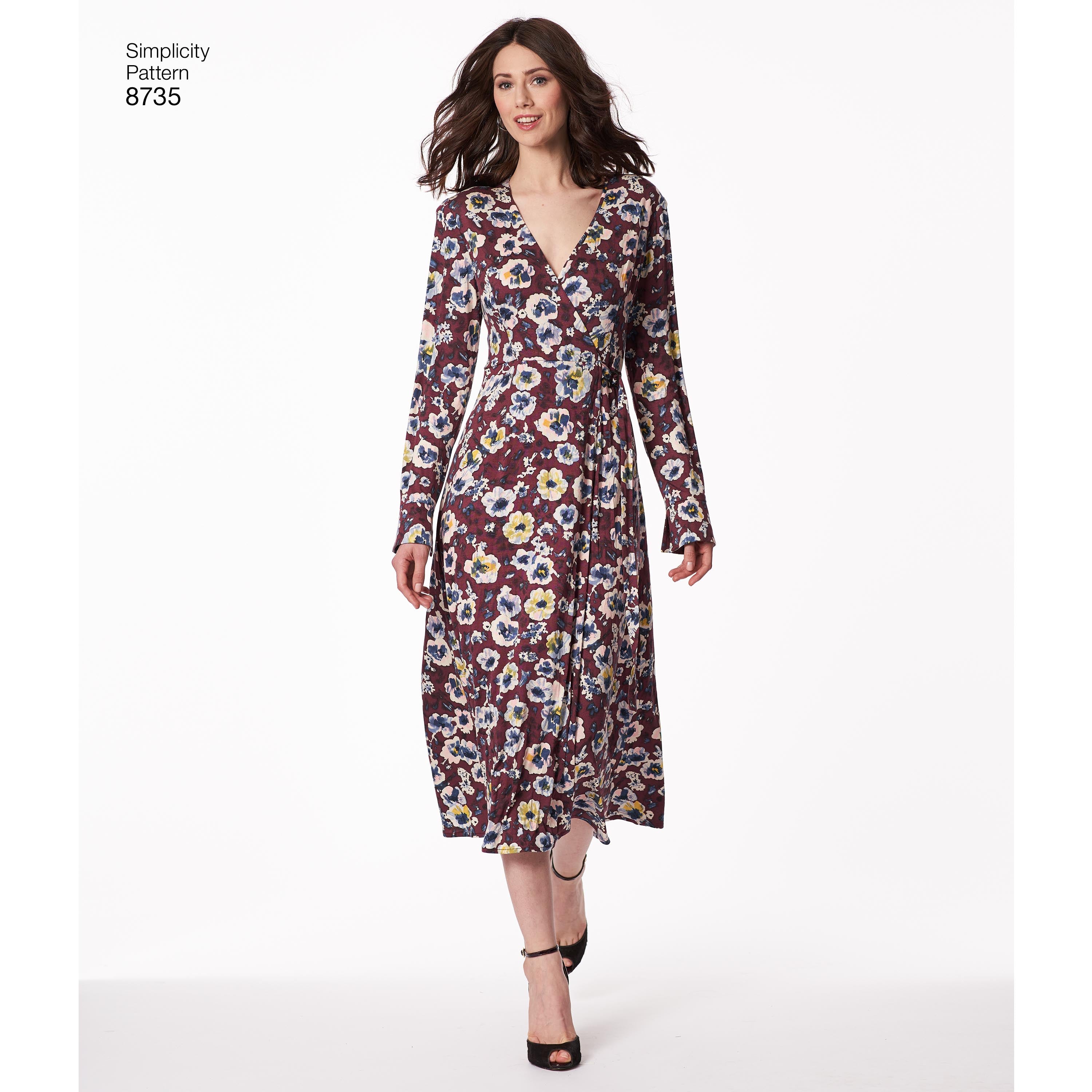 Simplicity S8735 - Women’s / Petite Women’s Wrap Dress | Sewing Pattern ...